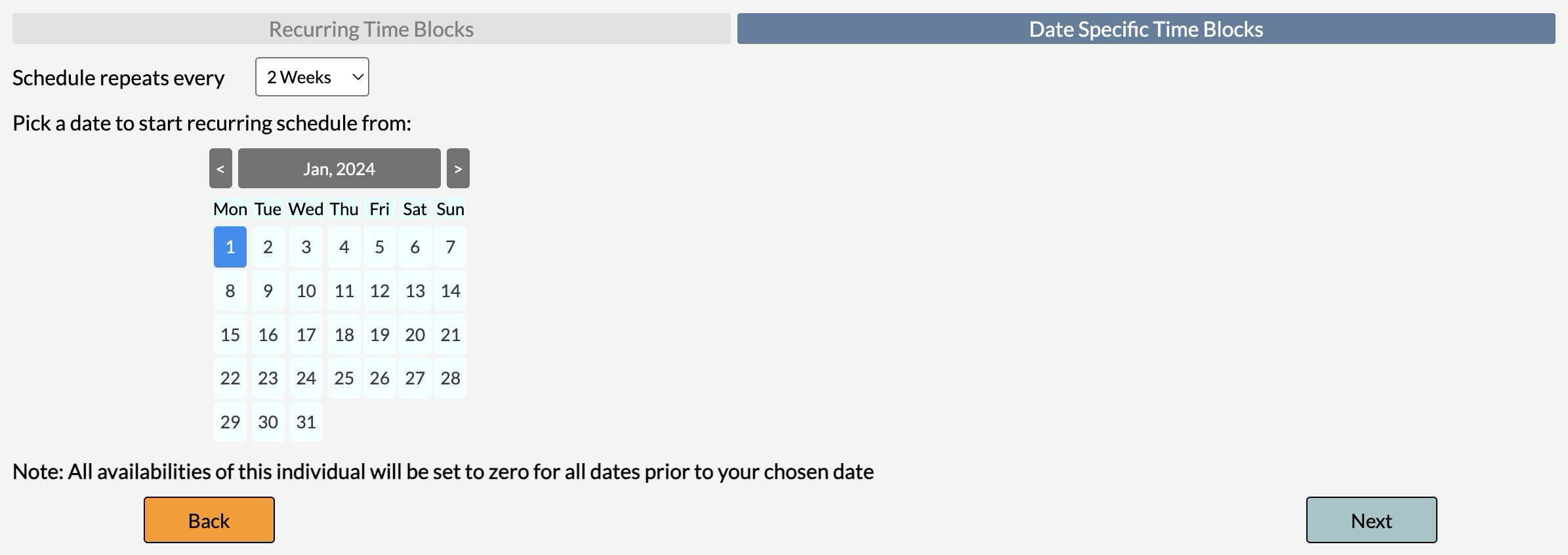 Setting Up Recurring or Weekly Repeating Schedules, and Configuring Dealership & Advisor ...