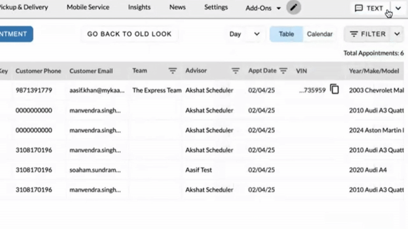 Introducing the New Appointments Dashboard – myKaarma Support
