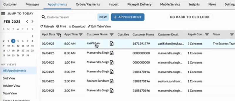 Introducing the New Appointments Dashboard – myKaarma Support