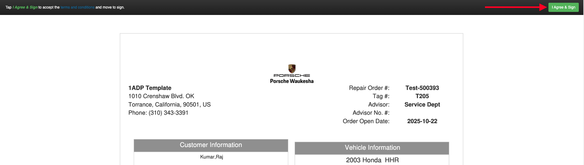 Electronic Signature Capture (Warranty vs. Non-Warranty Payments ...
