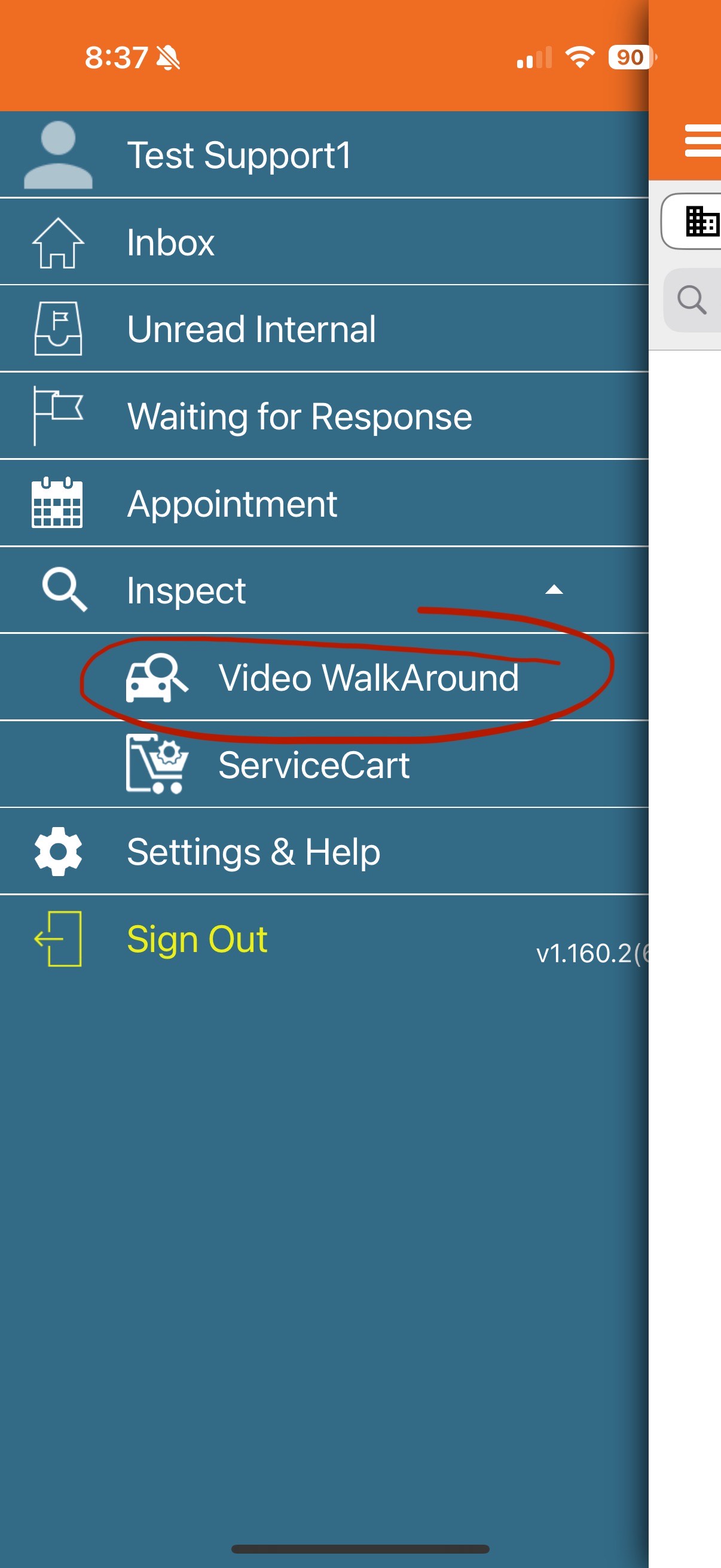 Performing a Video Walkaround/Technician Inspection Video (iOs only ...